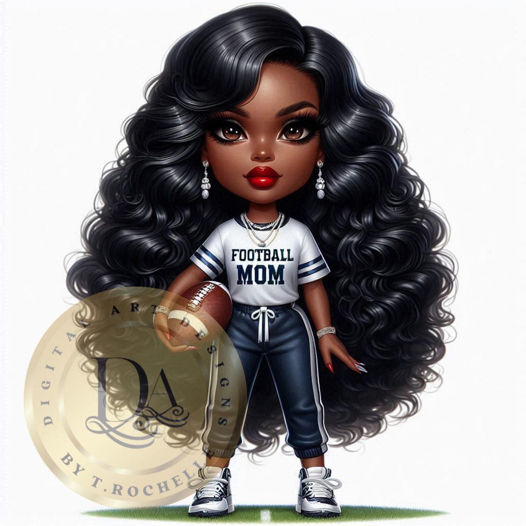 Football Mom Game Day Glam Sporty Glam Football Fashion Printable Print ...