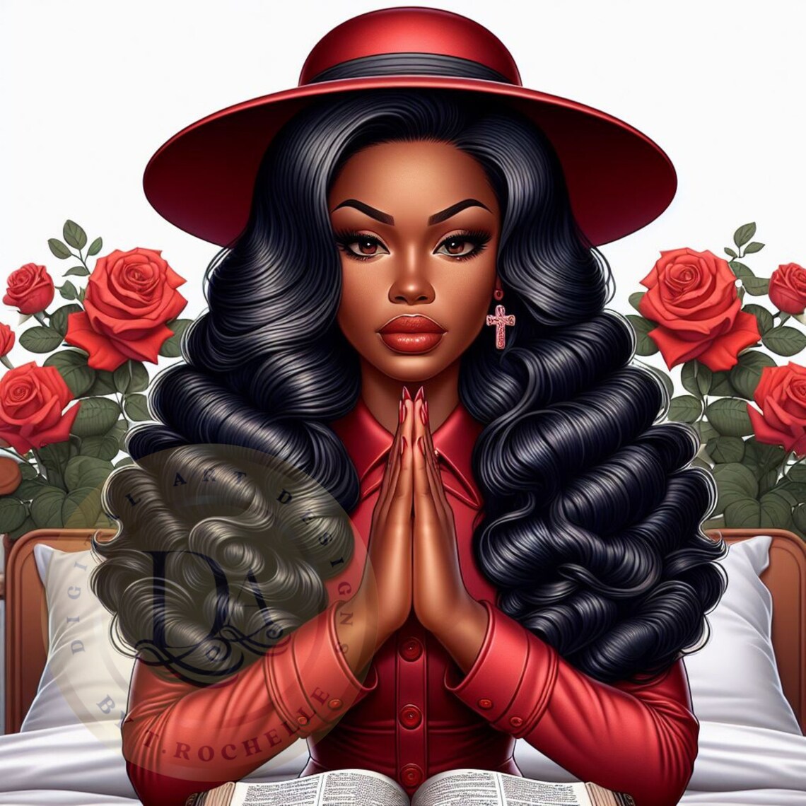 Woman of Prayer Faith Digital Download Spiritual Printable Print on ...