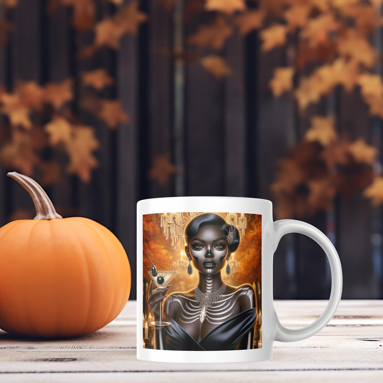 Skeleton Cocktail Divas PNG || Halloween Decor || Skeleton Fashion ...