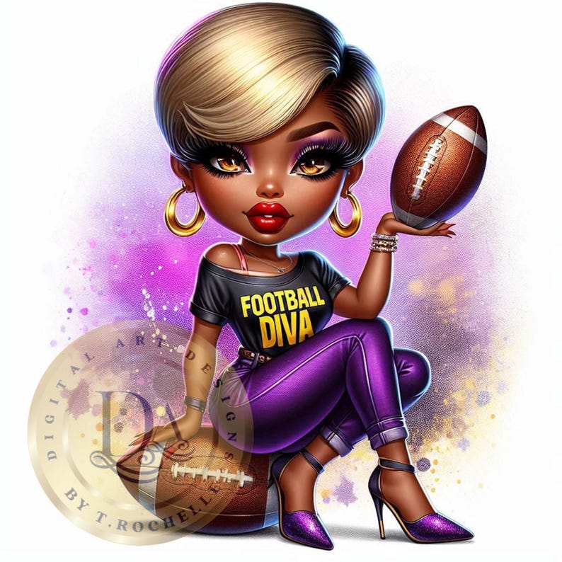 Football Diva PNG | Game Day Glam Graphic (digital Download) - Etsy