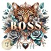 Luxury Leopard Boss Clipart PNG || Crown and Jewel || T-shirt Design ...