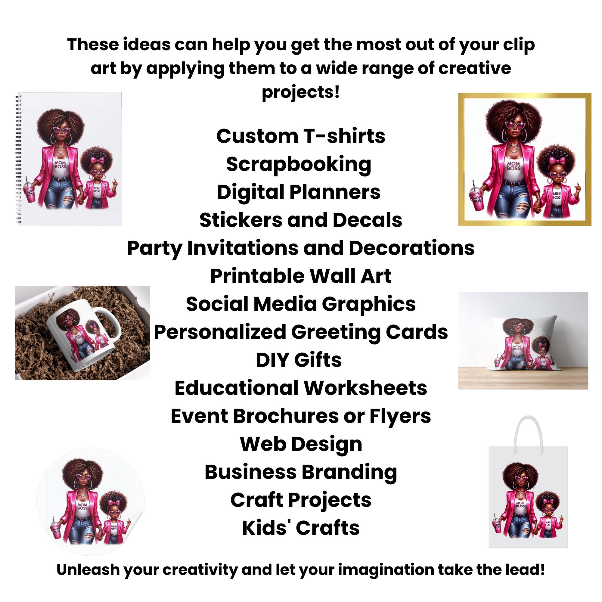 Mom Boss Mini Boss PNG | Mommy and Me Digital Clipart | Stylish Boss ...
