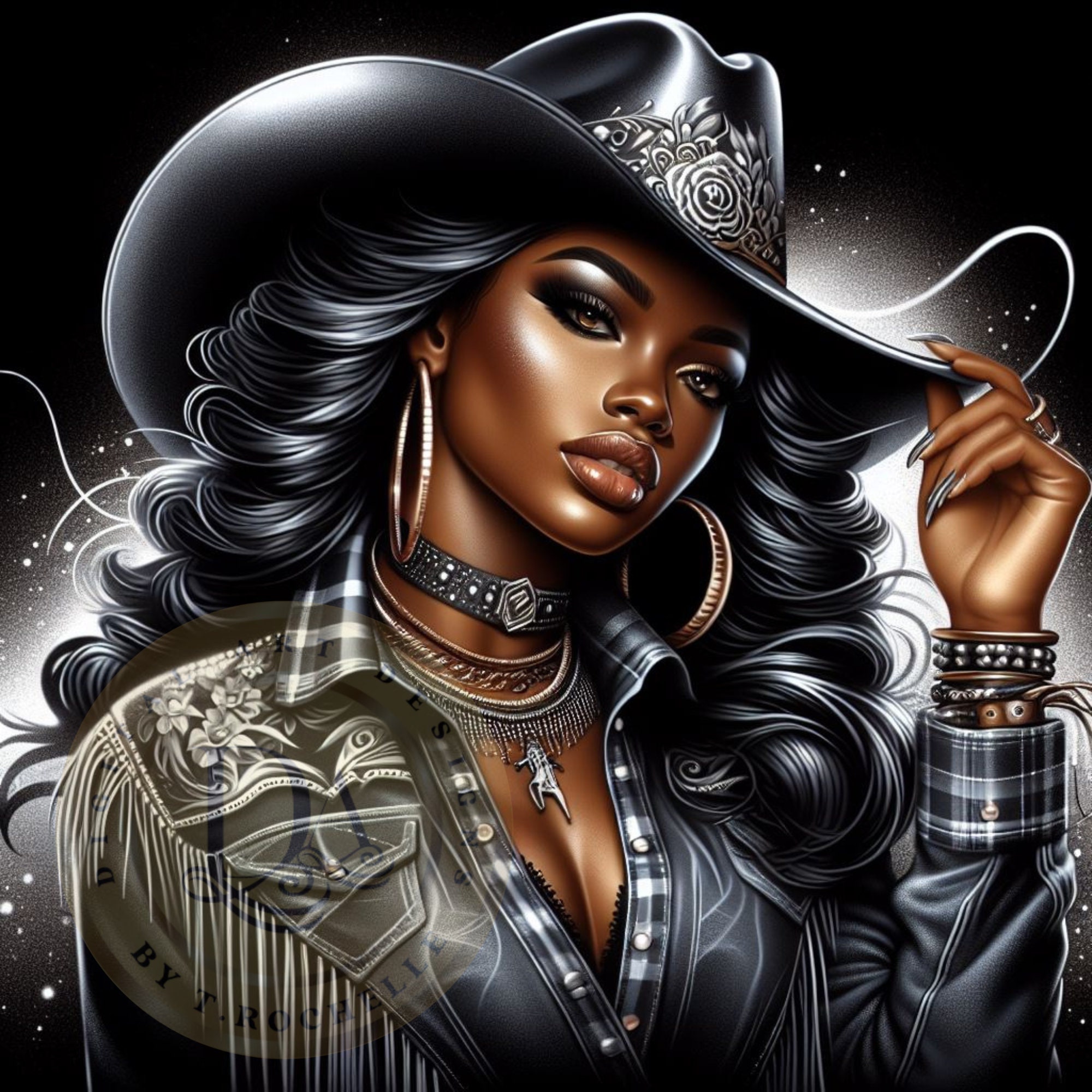 Stylish Bold Western Women || Western Inspired || Digital Download ...