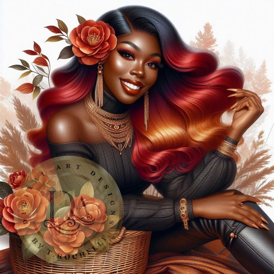 Autumn Woman PNG | Fall Fashion Art (digital Download) - Etsy