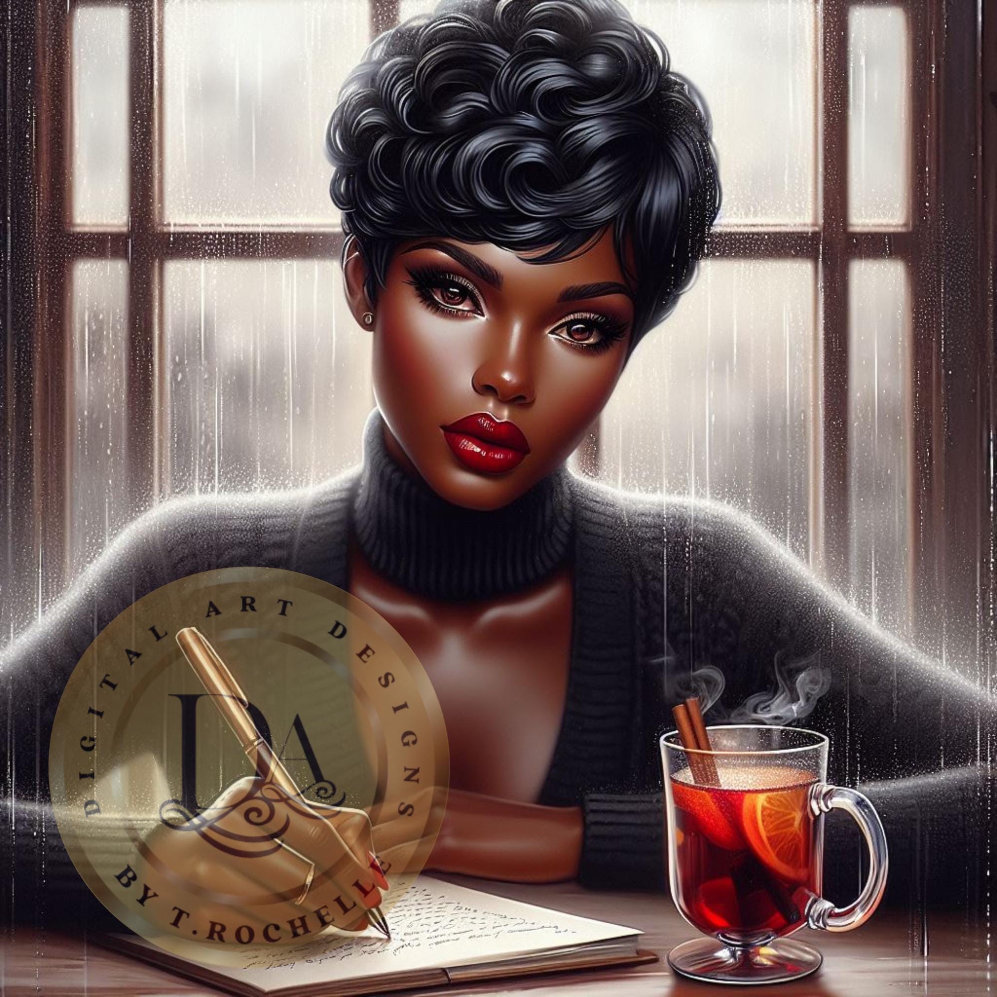 Elegant Woman || Writing || Drinking Tea|| Journaling || Self ...