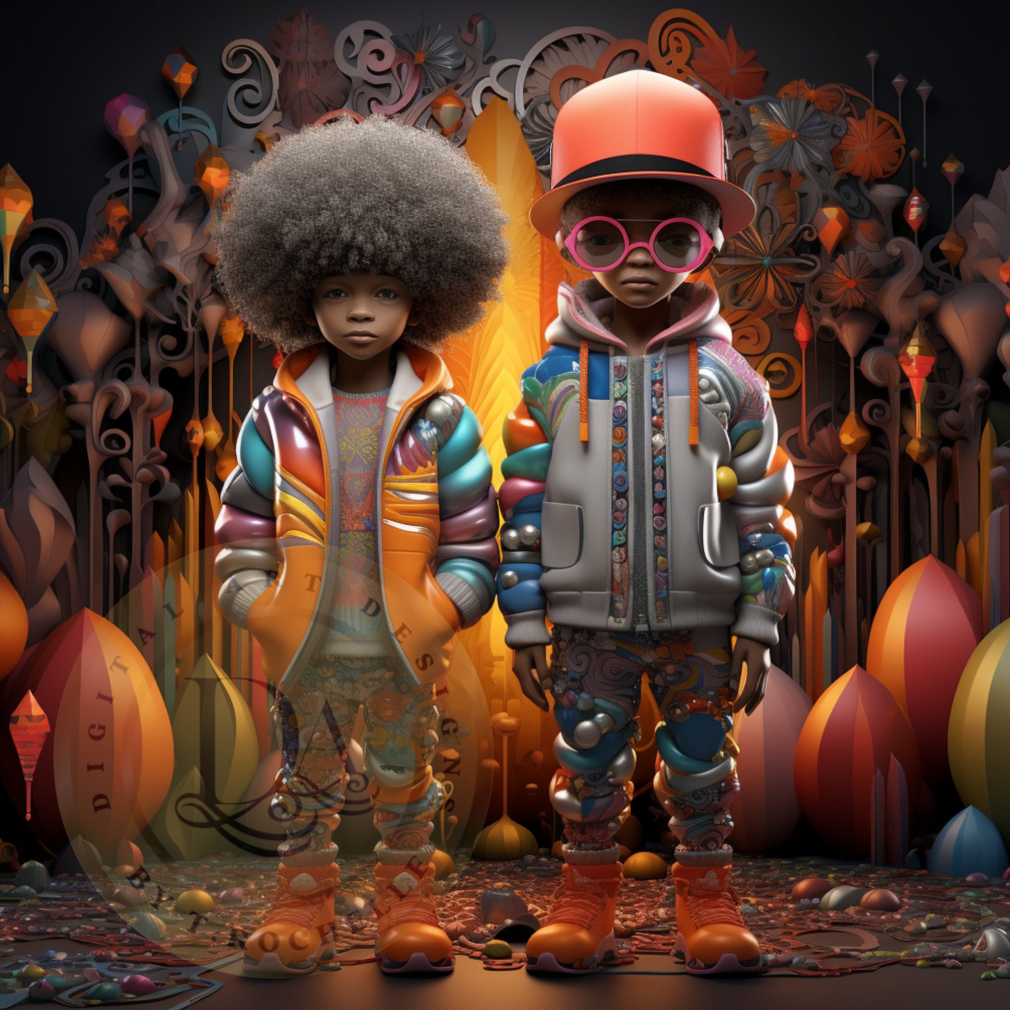 PNG Boys Graphics African American Boys Digital Download Perfect for ...
