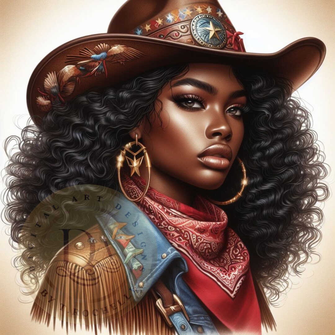 Stylish Bold Western Women || Western Inspired || Digital Download ...