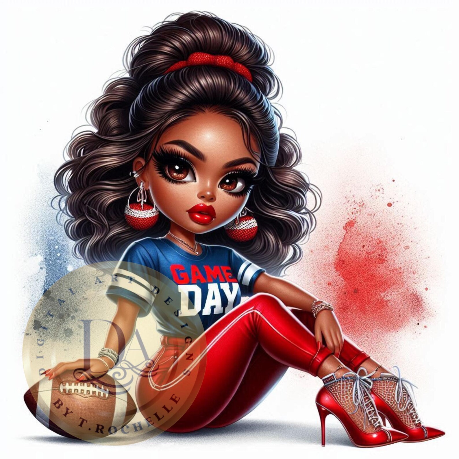 Game Day Glam PNG | Football Fashion Clipart (digital Download) - Etsy