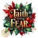 Christian Christmas Clipart PNG | Faith Over Fear Design (digital ...