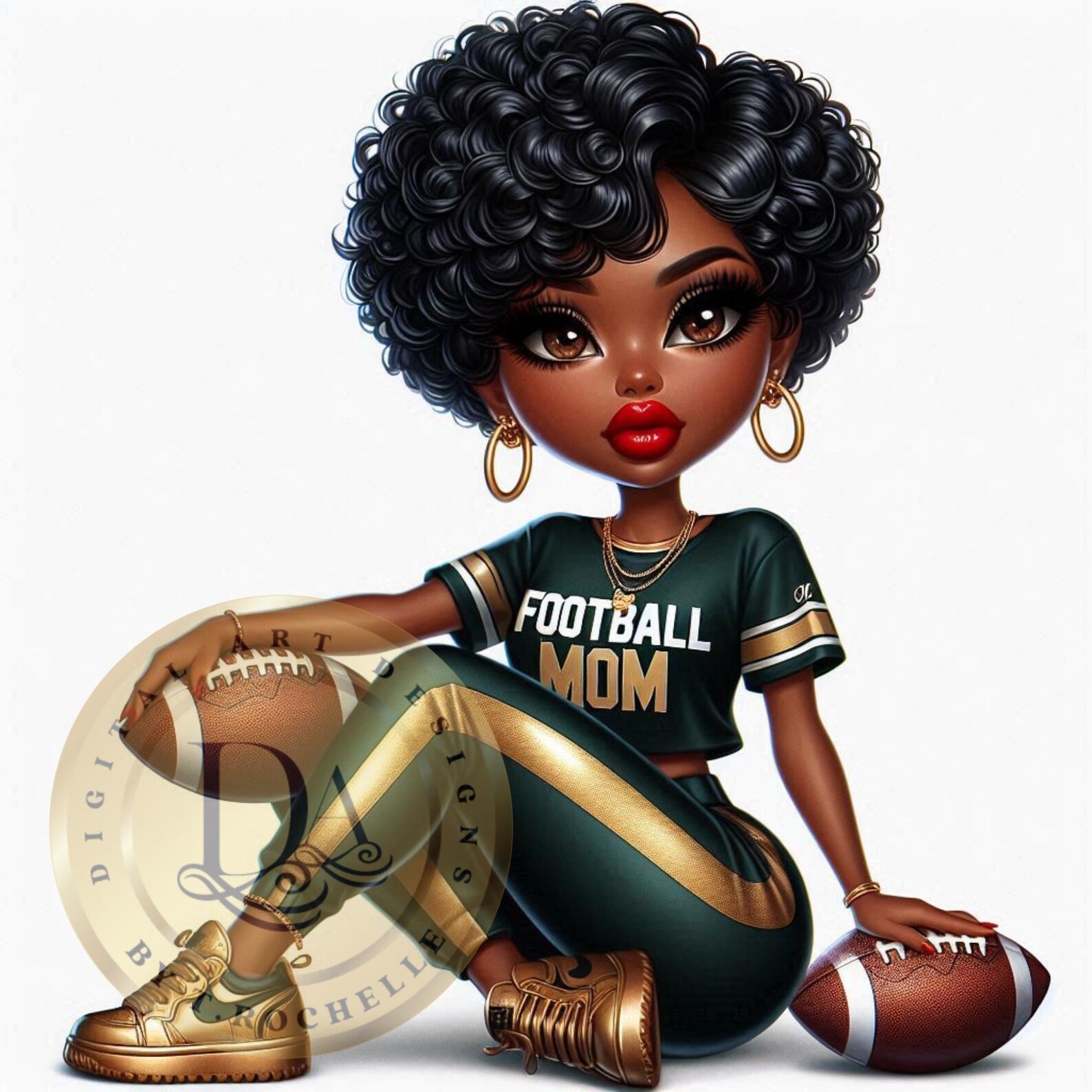 Football Mom PNG | Game Day Glam Graphic (digital Download) - Etsy