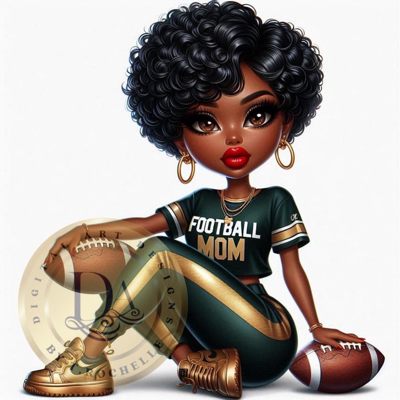 Football Mom PNG | Game Day Glam Graphic (digital Download) - Etsy