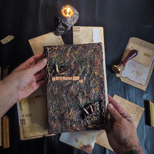 Grimoire Journal: Gothic Skull Spellbook for Witchcraft, Dark Fantasy ...