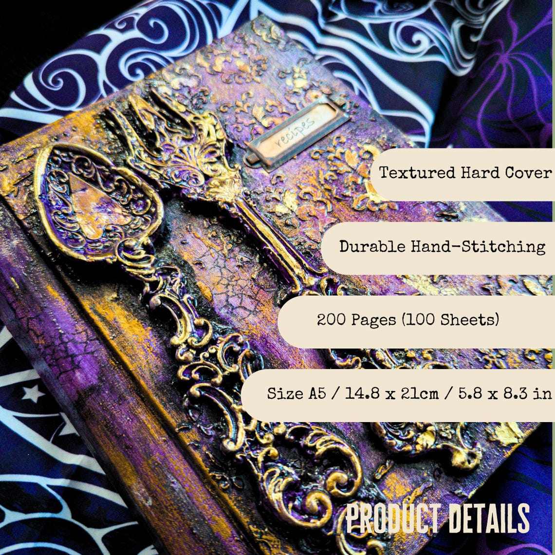 Kitchen Witch Potion & Spell Recipe Book, Witchy Journal for Cooking - Etsy