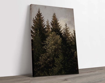 Rustic Forest Painting - Etsy