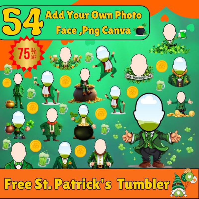 Leprechaun Cut Outs - Etsy