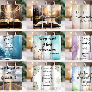 190 + Bible Verse Tumbler Wrap Designs Bundle, Christian Tumbler Wrap ...