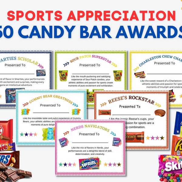 Candy Bar Awards - Etsy