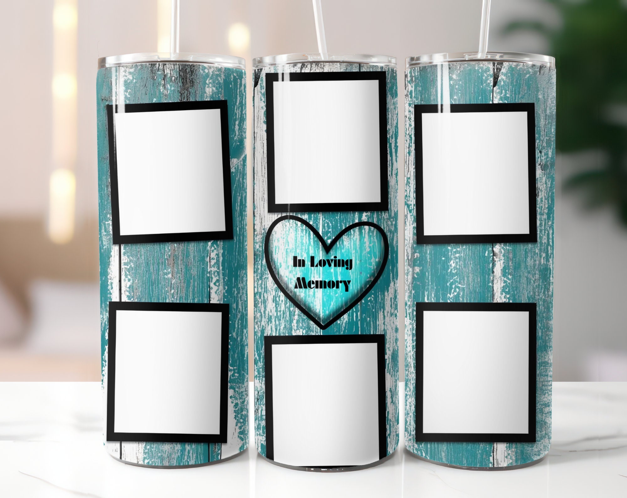 80 + Memorial Photo Tumbler Wrap, Add Your Own Photo Wrap, 20 Oz ...