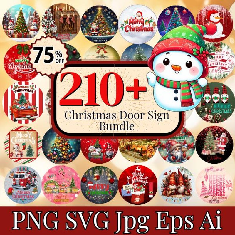 12 Christmas Rounds Svg - Etsy