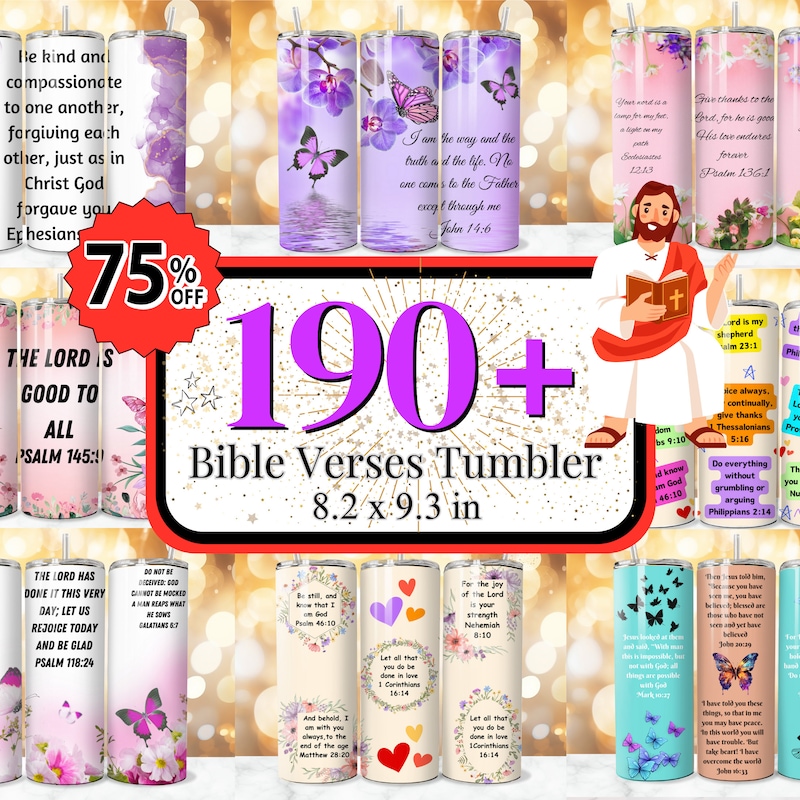 Bible Verse Tumbler - Etsy