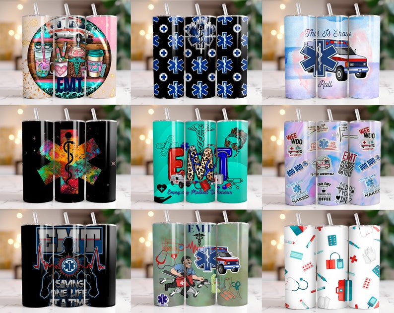 60 + Emergency Medical Technician Tumbler, Paramedic Life Tumbler, EMT ...