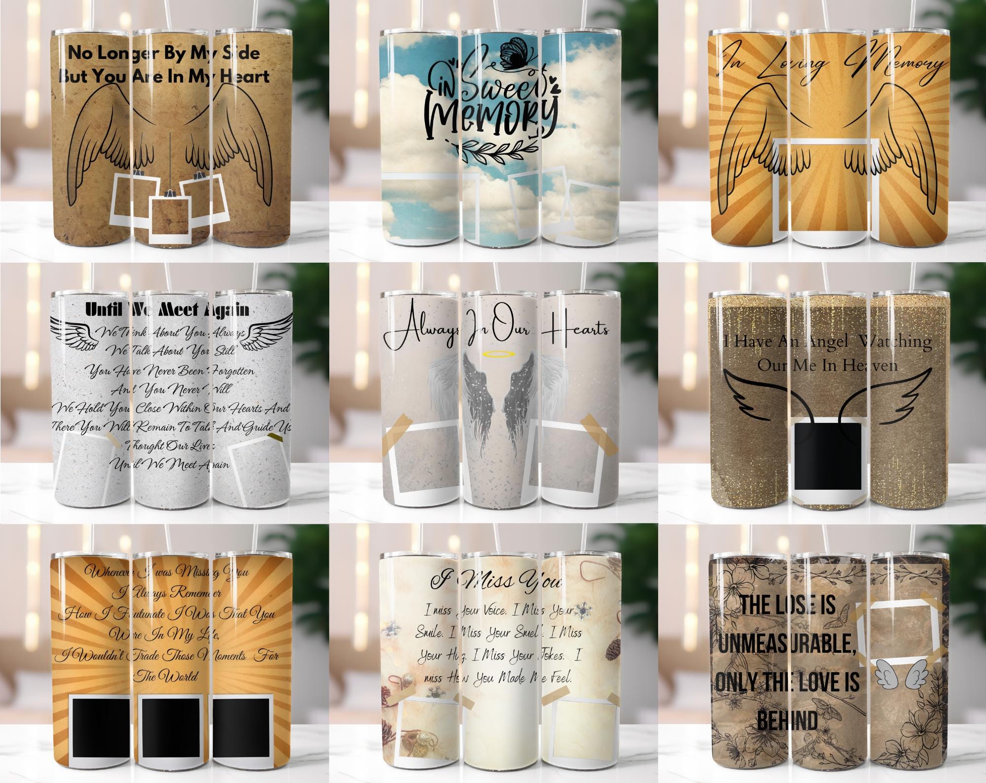 100 + Memorial Tumbler Wrap, 20 Oz Memorial Sublimation Designs, Mom ...