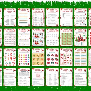 50 Mega Christmas Games Bundle, Christmas Family Game, Christmas Party ...