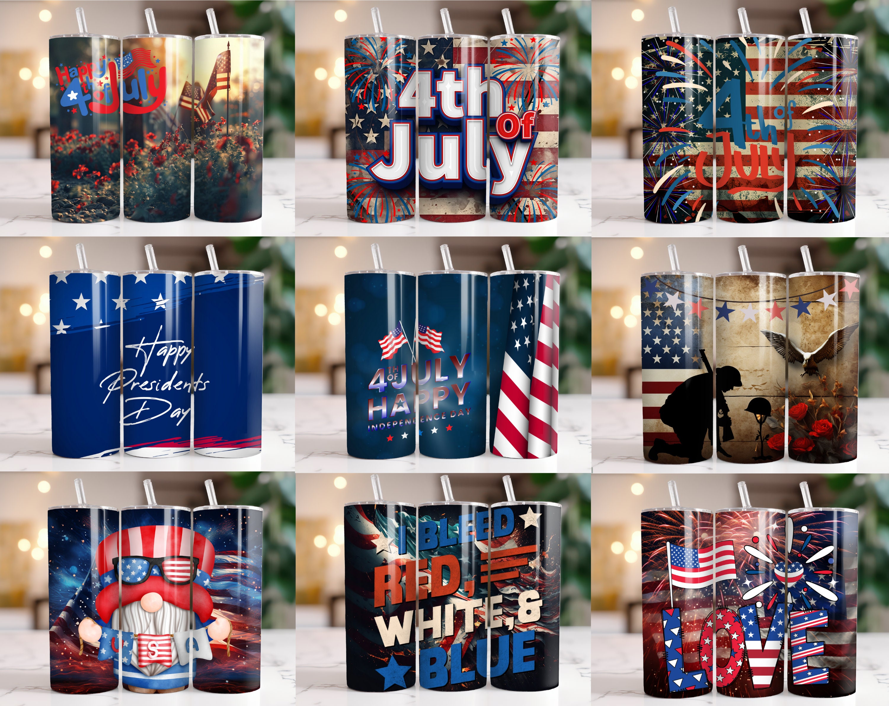 390+ Patriotic Tumbler Wrap Designs Bundle, Patriotism Tumbler ...