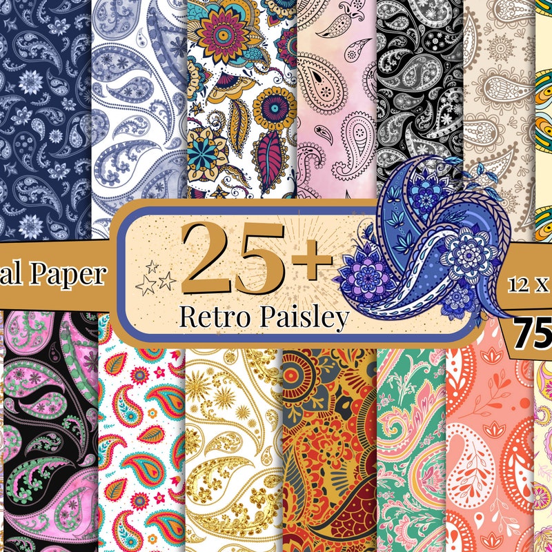 Paisley Prints - Etsy