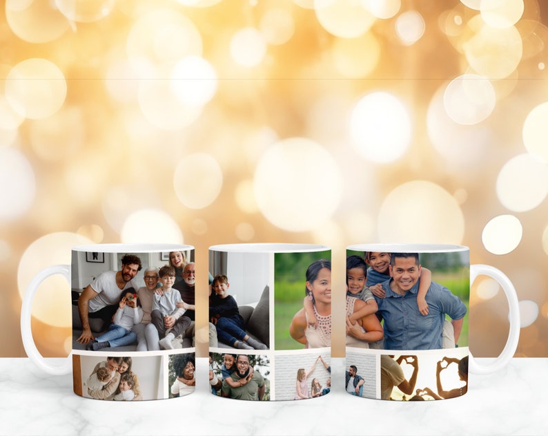 230 + Add Your Own Photo Mug Wrap Bundle, Family Photo Mug , Canva ...