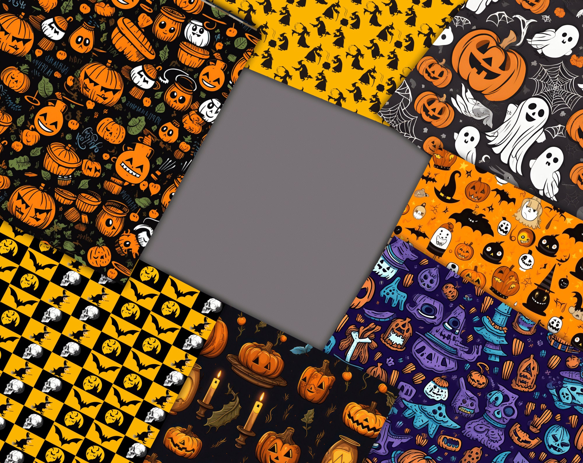Halloween Digital Paper Boo Wallpaper Halloween Papers - Etsy