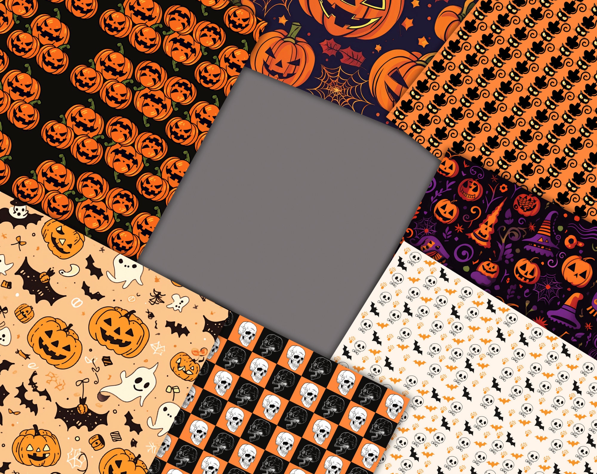 Halloween Digital Paper Boo Wallpaper Halloween Papers - Etsy