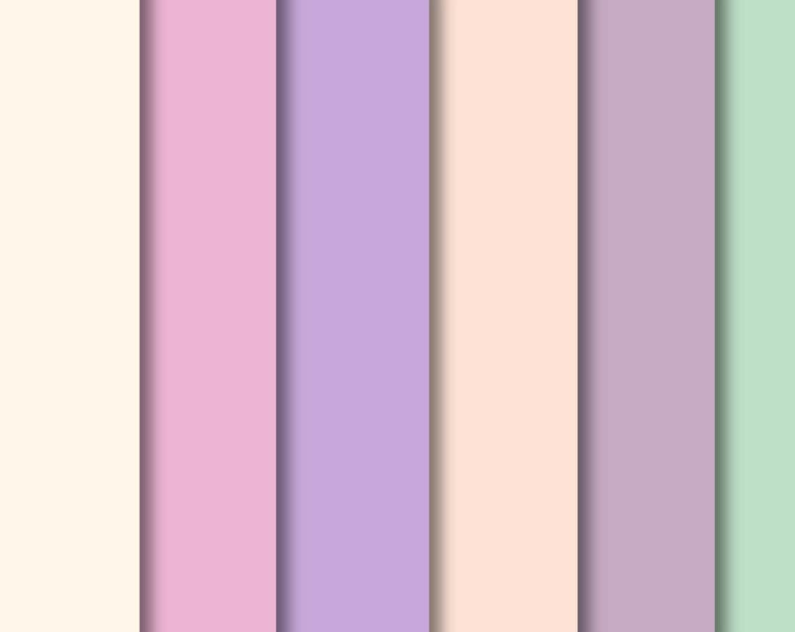 52 + Pastel Color Digital Paper, Watercolor Seamless Pattern, Pastel ...
