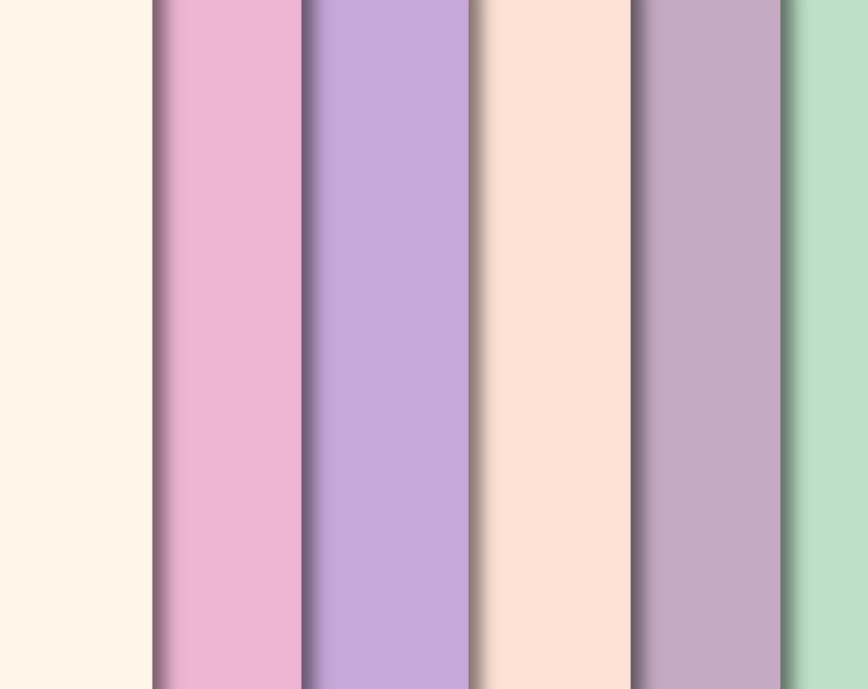 52 + Pastel Color Digital Paper, Watercolor Seamless Pattern, Pastel ...