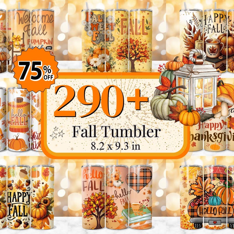Fall Tumbler - Etsy