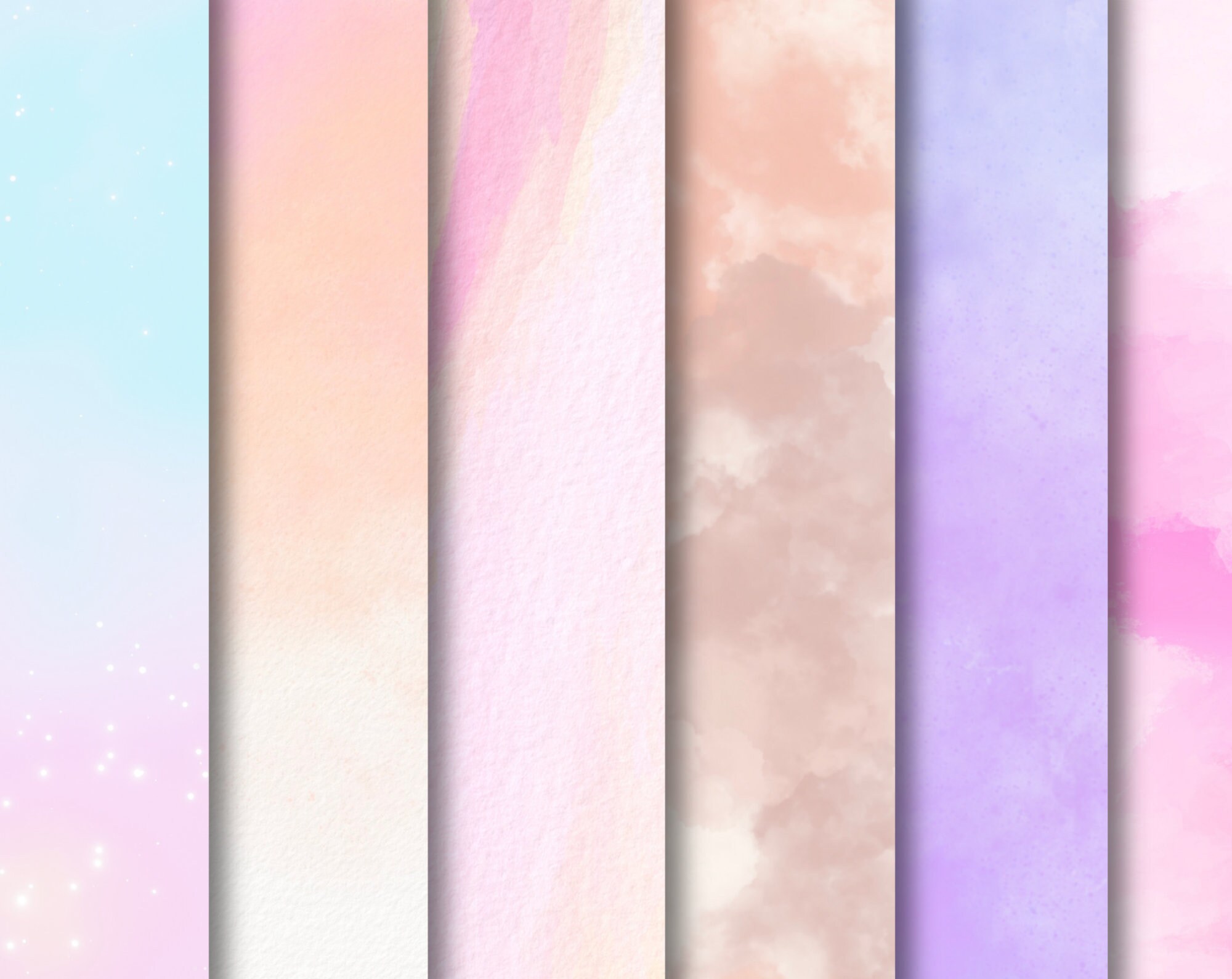 100 + Watercolor Ombre Digital Paper, Watercolor Background Textures ...