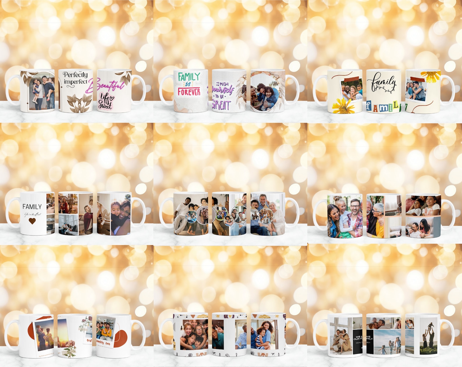 110 Mug Add Your Own Photo Mug Wrap Bundle, Photo Sublimation Designs ...