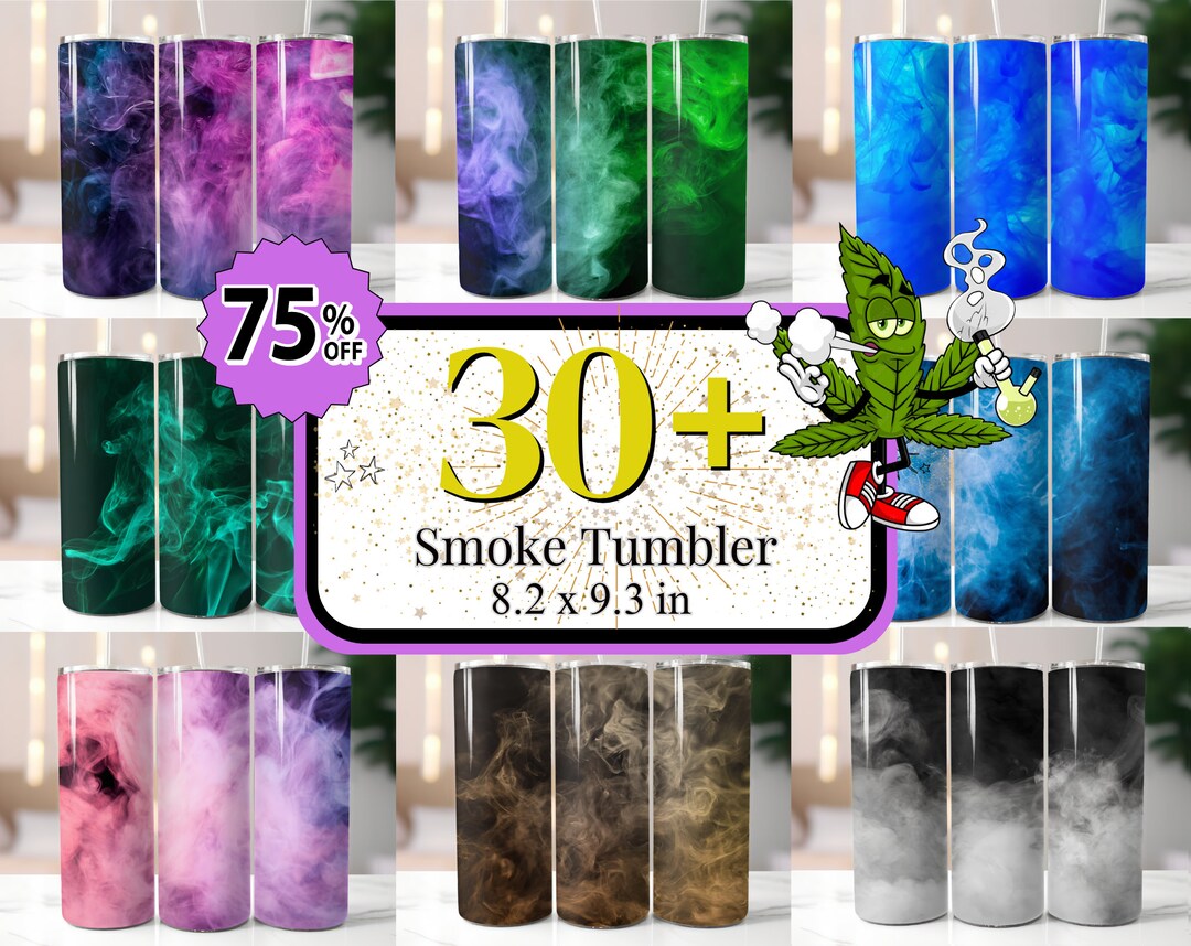 30 + Smoke Tumbler Wrap Designs Bundle, Black Smoke Tumbler Wrap, Smoke ...