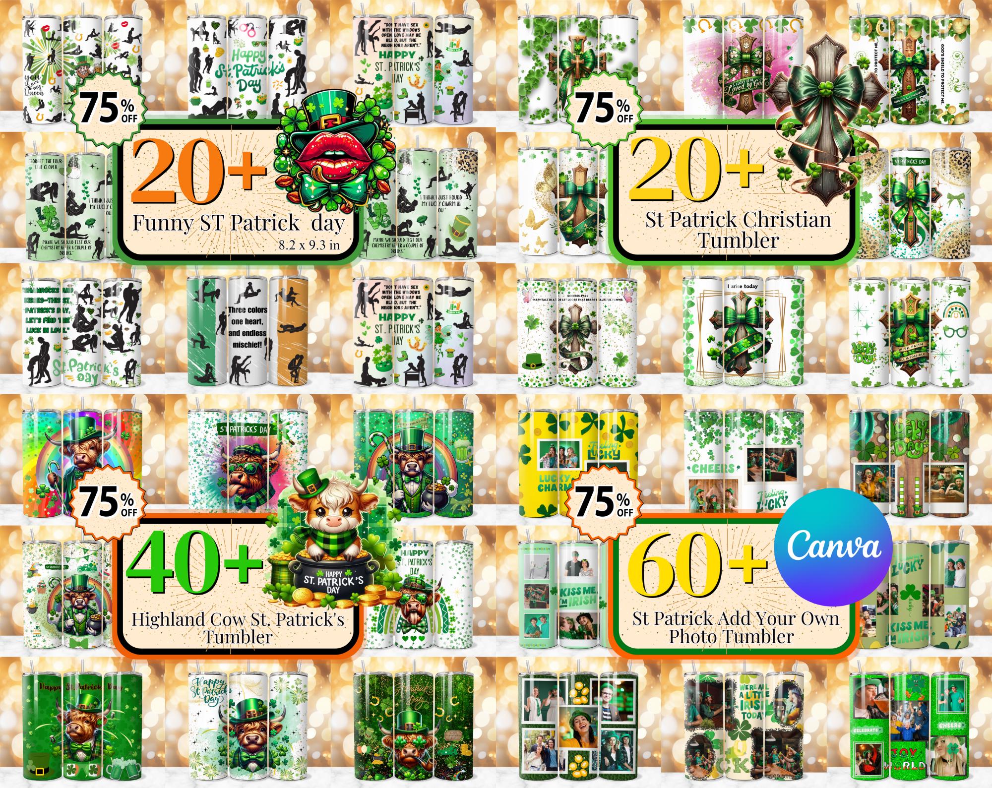 400 + Mega St Patrick Bundle, St Patrick Tumbler Bundle, St Patrick ...