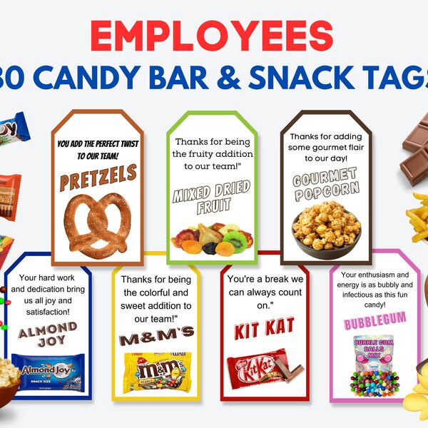 Employee Candy Bar Awards - Etsy