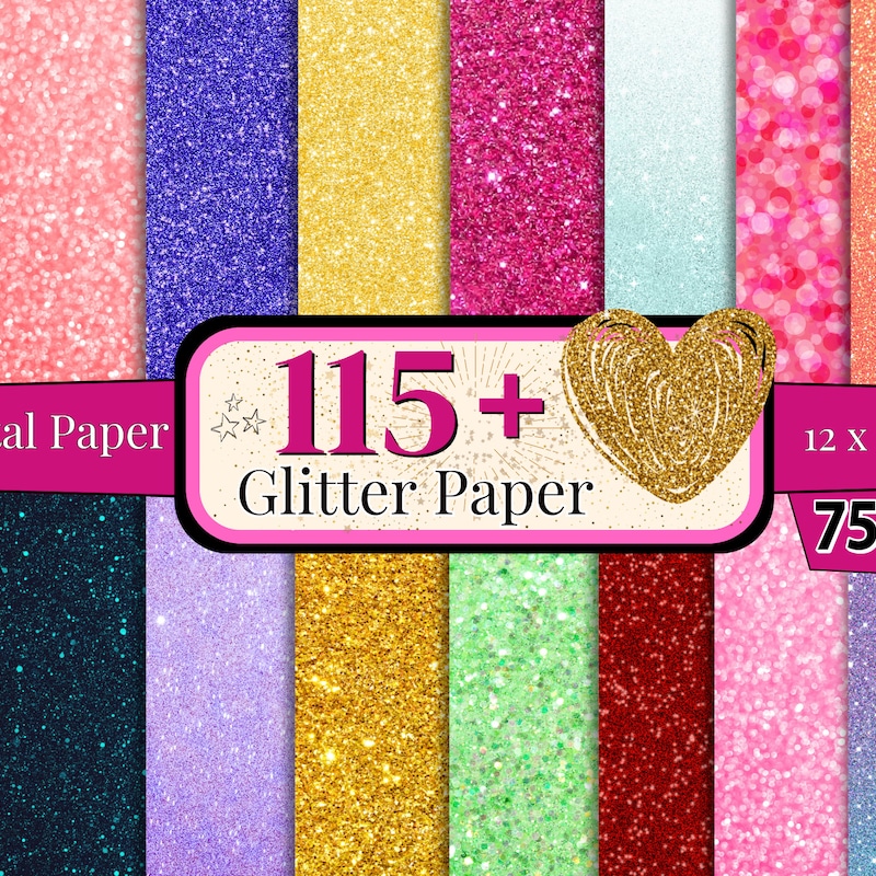 Glitter Wallpaper - Etsy