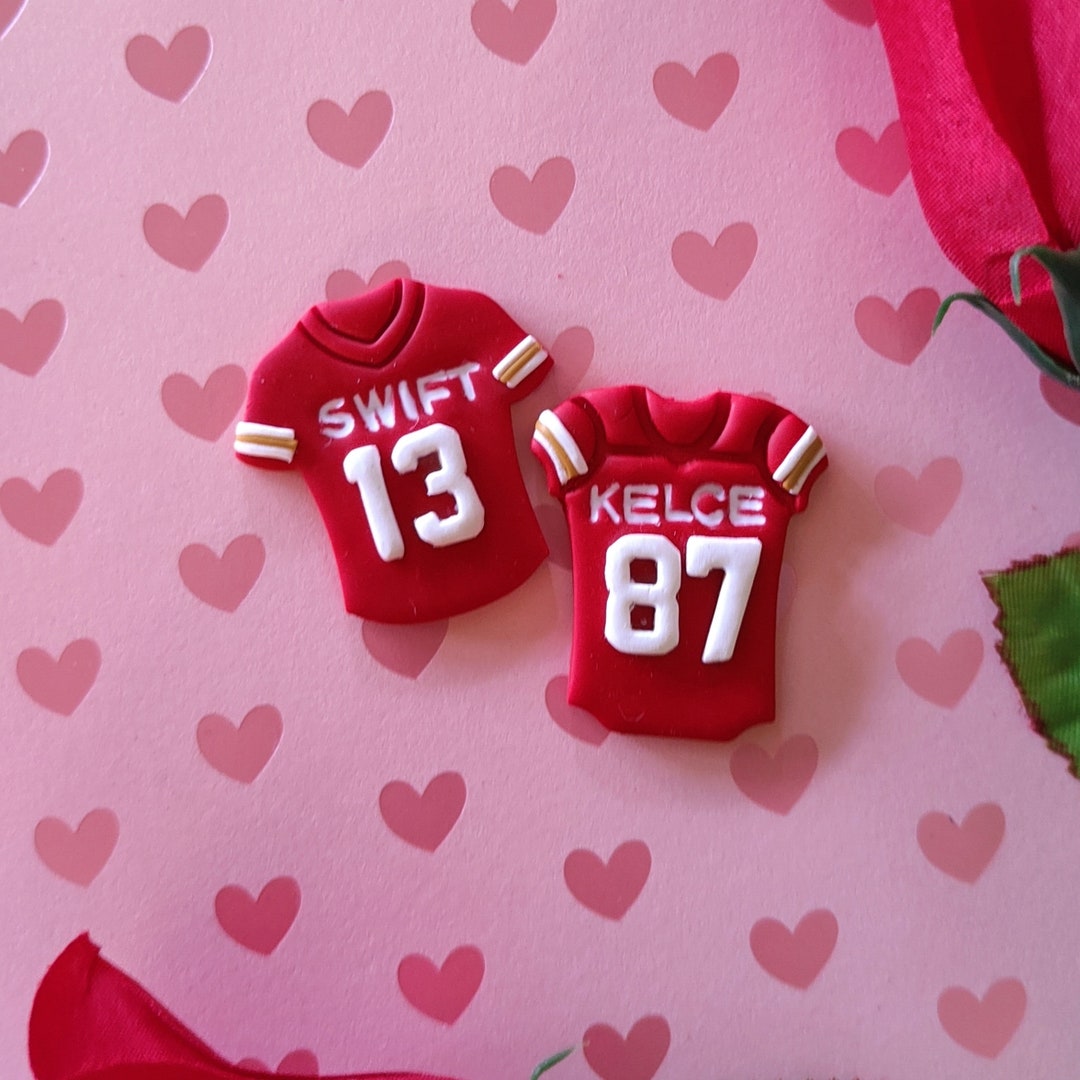 Taylor Swift Travis Kelce Jersey Earrings, Kansas City Earrings ...