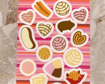 Sticker: Mexican Bakery Sweet Bread, Pan Dulce Decal. Pan De Huevo ...