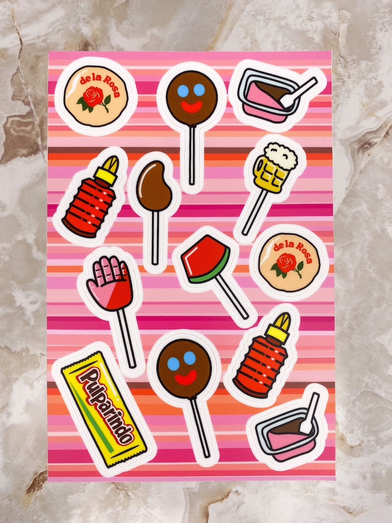 Mexican Candy Sticker Sheet - Etsy
