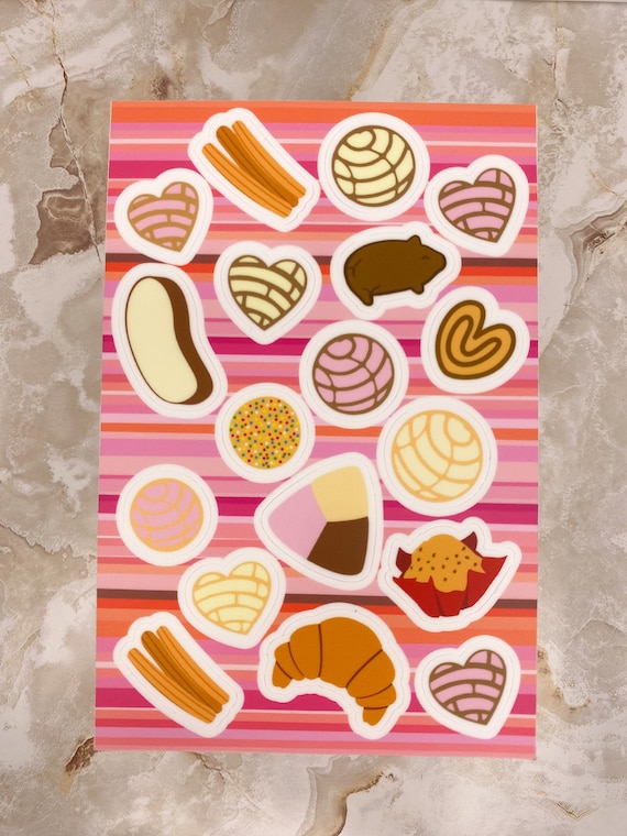 Mexican Pan Dulce Sweet Bread Sticker Sheet - Etsy