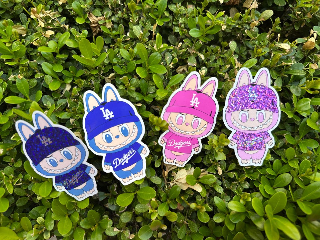 Dodgers Labubu Sticker, Pink or Blue - Etsy