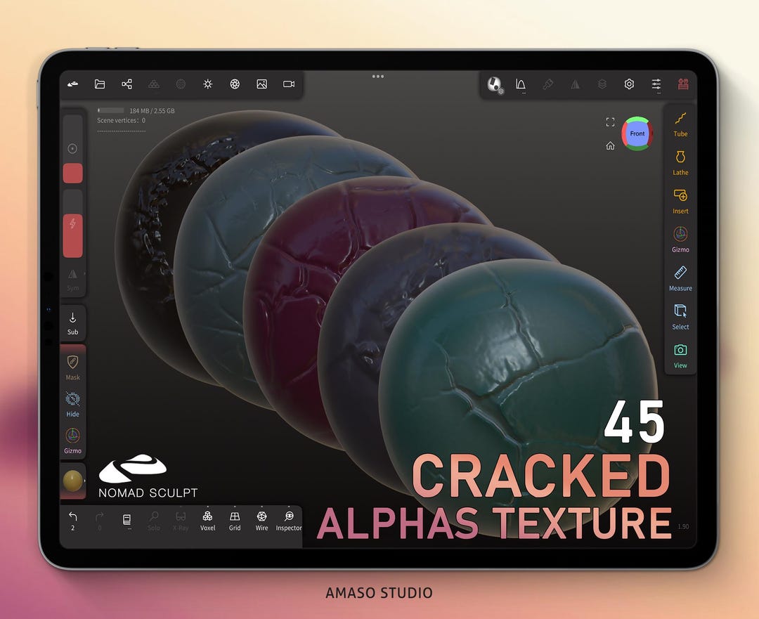 Cracked Alphas Texture Pack for Nomad Sculpt - High-quality Alphas for ...