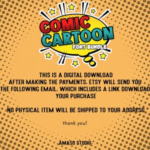 Comic and Cartoon Fonts Bundle, Over 120+ Fonts - Etsy