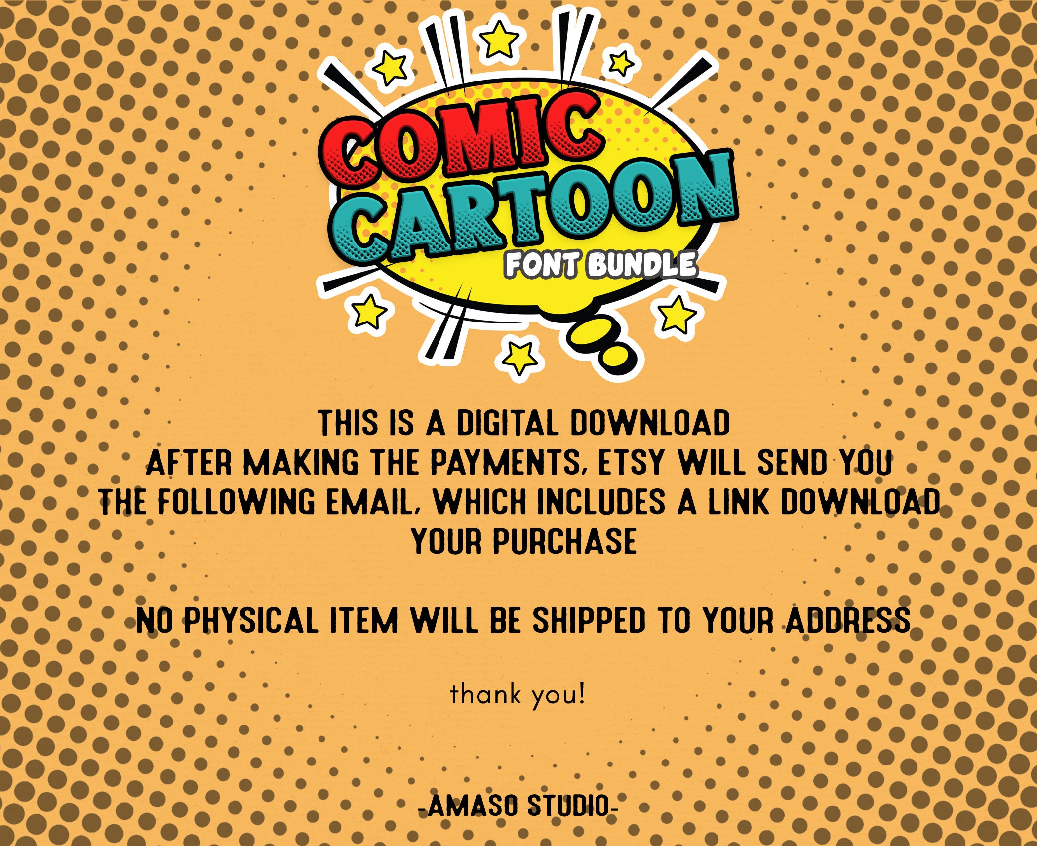 Comic and Cartoon Fonts Bundle, Over 120+ Fonts - Etsy