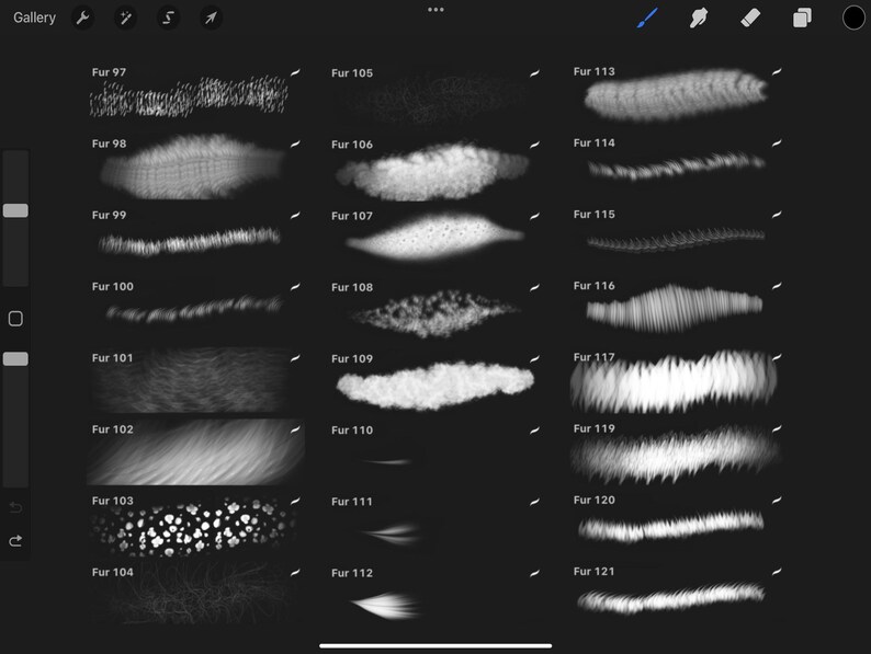 Fur Brushes for Procreate | Realistic Fur and Hair Texture for Animal ...